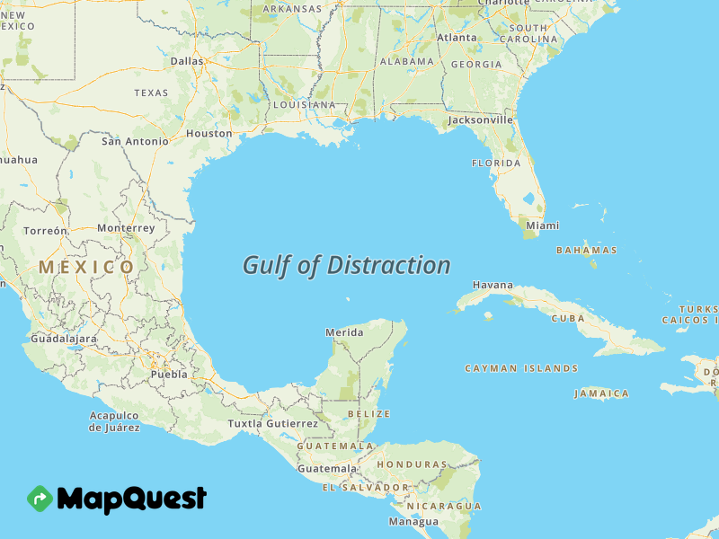 Gulf of Distraction - MapQuest