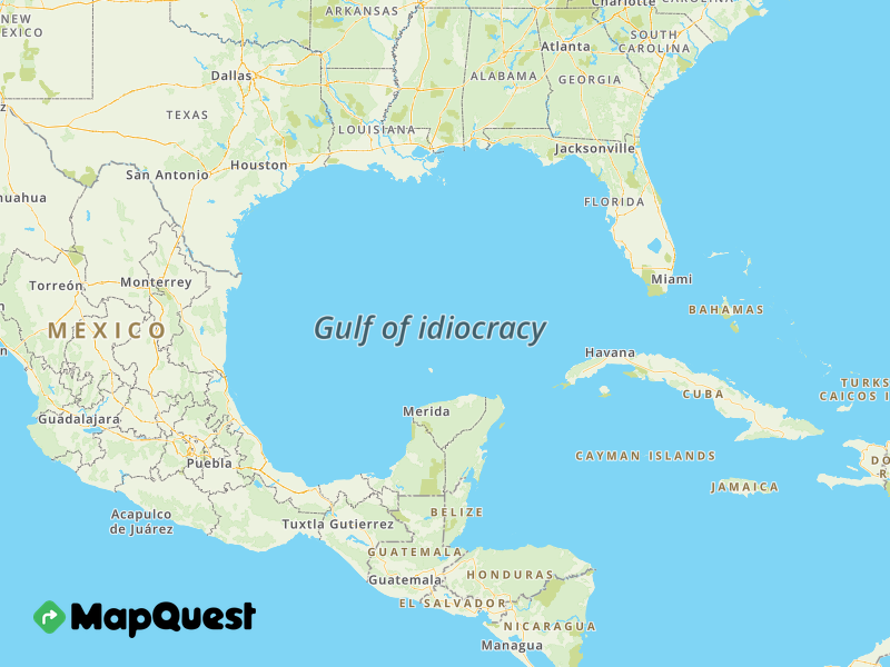 Gulf of idiocracy - MapQuest